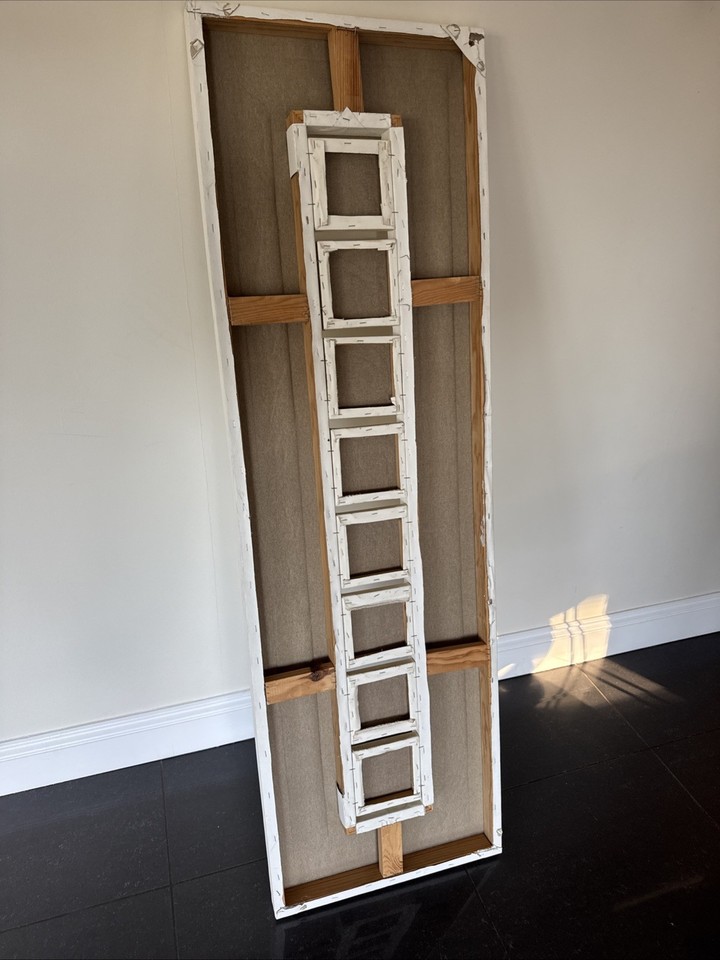 Large 3D Textured Abstract Wall Art - Modern Minimalist 8-Panel Inset ...