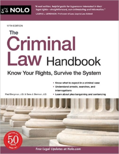 Paul Bergman Sara J Berman The Criminal Law Handbook (Poche ...
