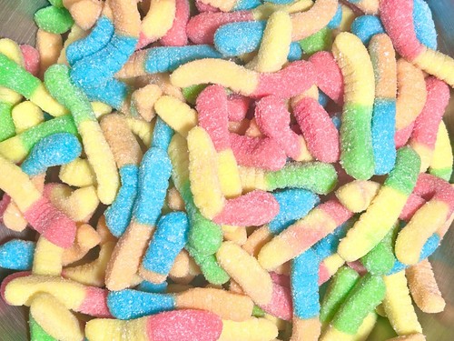 Sour Neon Mini Gummy Worm Candy 8oz 1LB 2LB 3LB 4LB 4.5LB Bag Fresh ...