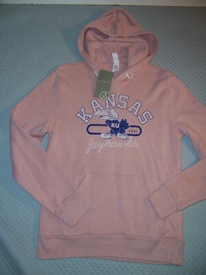 NWT Licensed for sports Kansas Jayhawks Logo Hoodie Sweatshirt Women's ...