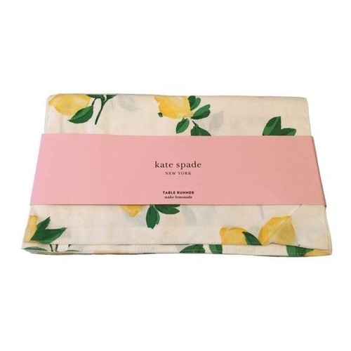 KATE SPADE NEW YORK make lemonade Table Runner 100% Cotton | eBay