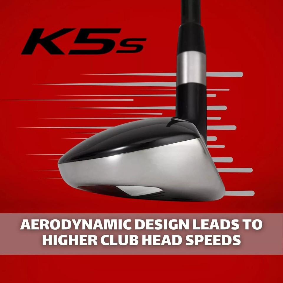 Demo Mens Senior Hybrid Golf Set 3 - PW Graphite Clubs Right Handed All ...