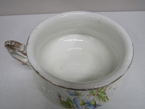 Antique Warwick China Blue Floral Wash Basin, Pitcher & Chamber Pot | eBay