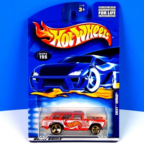 Hot Wheels Chevy Nomad #196 Orange 2000 Gold 3SP Wheels 74299098901| eBay