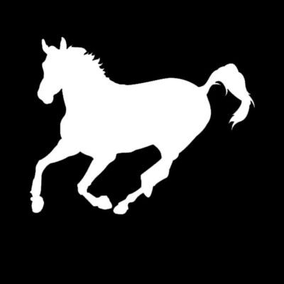 Horse Running Sticker Decal | eBay