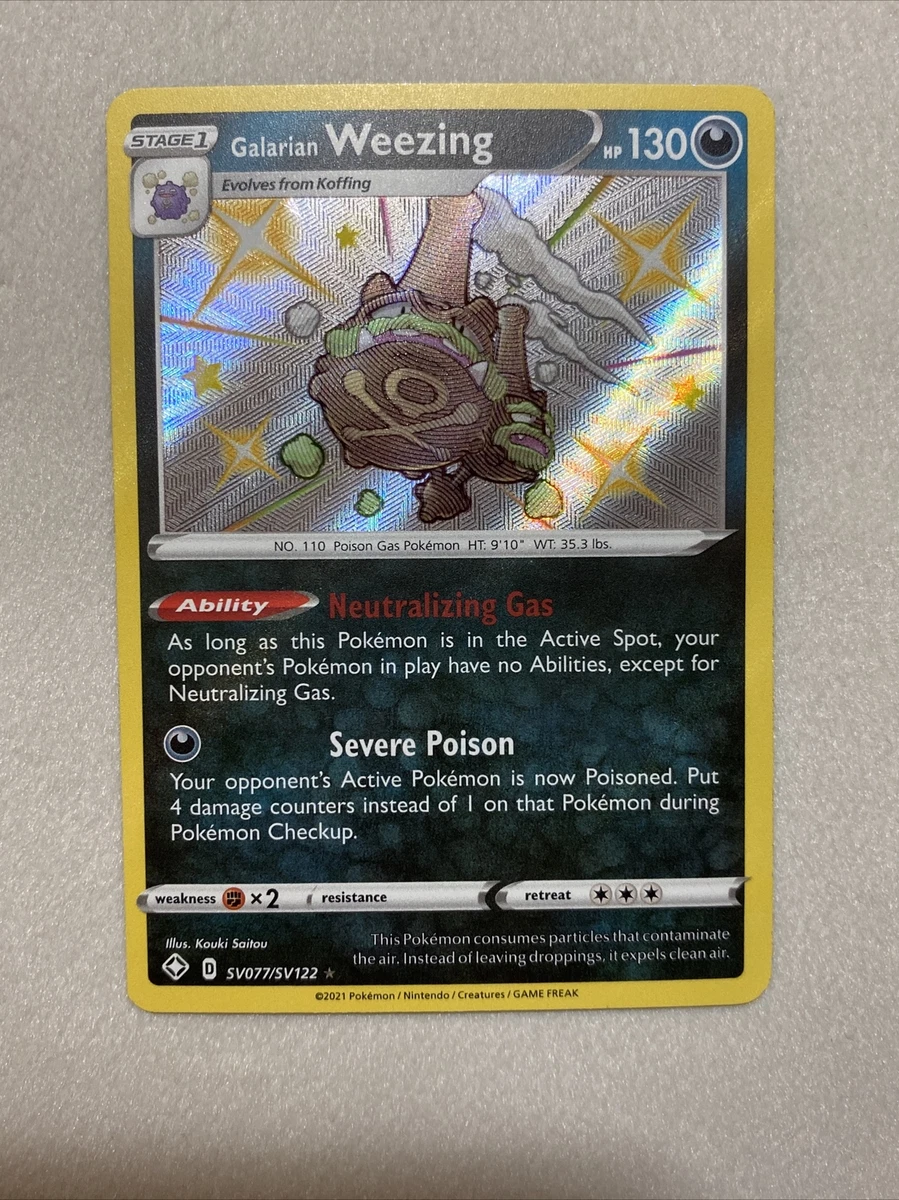 Shiny Weezing Card