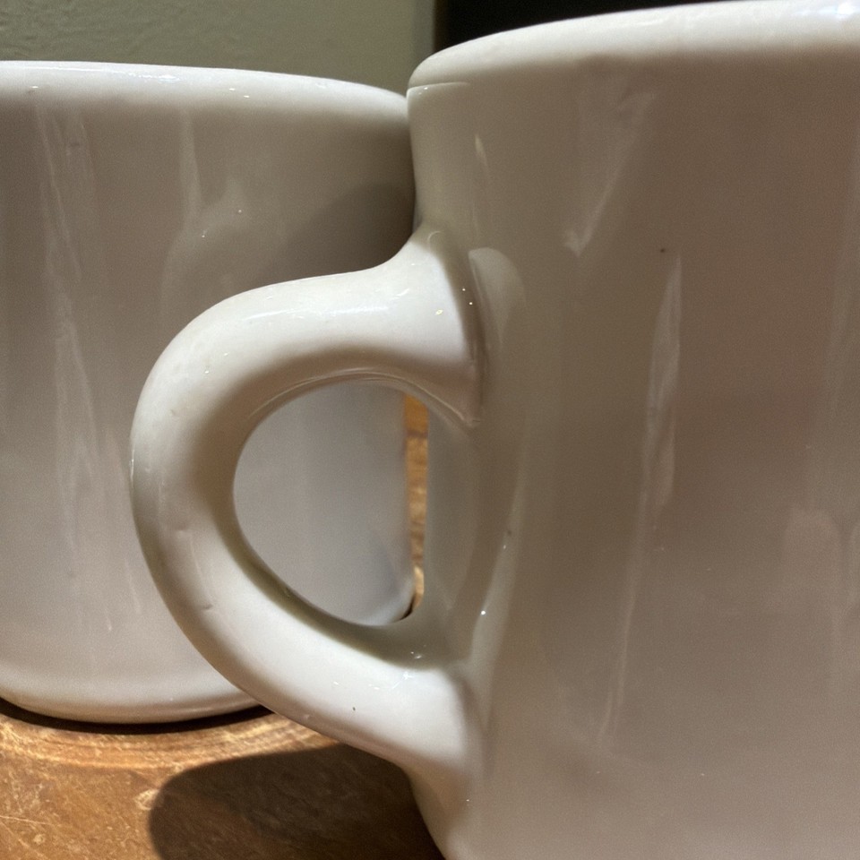 Vtg 2 Victor Coffee Mugs - Diner, Military, Restaurant Ware - Heavy ...