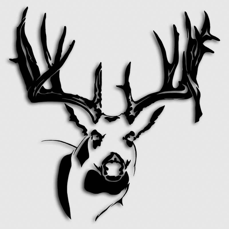 Deer Skull Decal Drop Tine Deer Skull Custom Decal Overwatch Designs