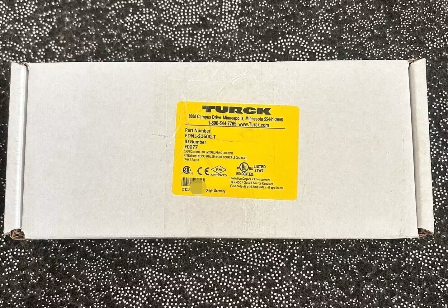 TURCK FDNL-S1600-T F0077 I/O MOD Para Devicenet Fieldbus new in box dhl ...