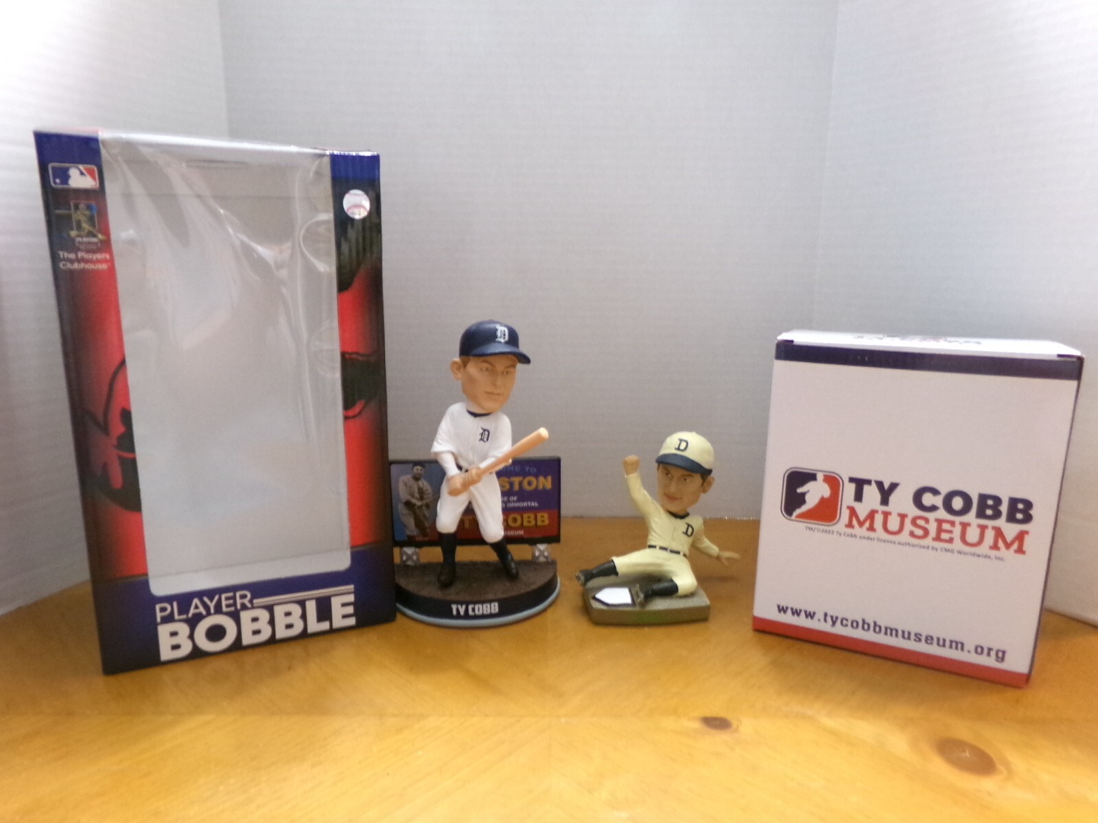 PAIR OF RARE LIMITED #'D EDITION RETIRED TY COBB BOBBLEHEADS FROM THE ...
