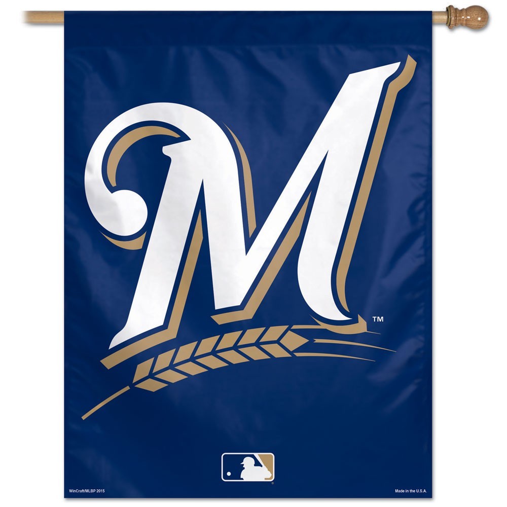 MILWAUKEE BREWERS "M" 28"X40" BANNER FLAG NEW WINCRAFT 👀 | eBay