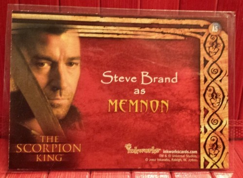 the Scorpion King , Steve Brand as Memnon auto card | eBay