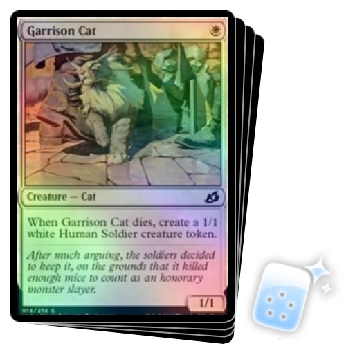 FOIL GARRISON CAT X4 Ikoria IKO Magic MTG MINT CARD | eBay