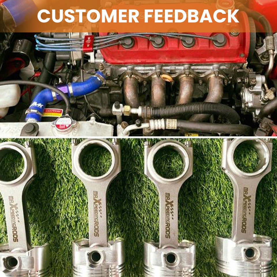 Connecting Rods for Honda Civic CRX D16 D16A D16Y7 D16Y8 D16Z6 + ARP ...