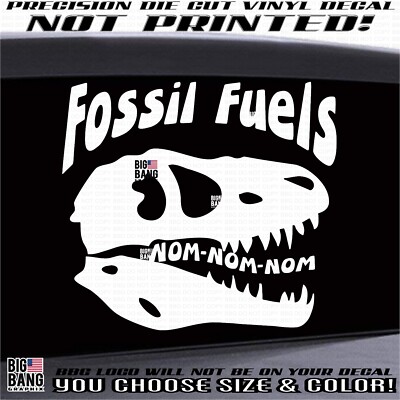 Fossil Fuel Vinyl Decal Sticker Truck Car Speedboat Rig Semi Window ...