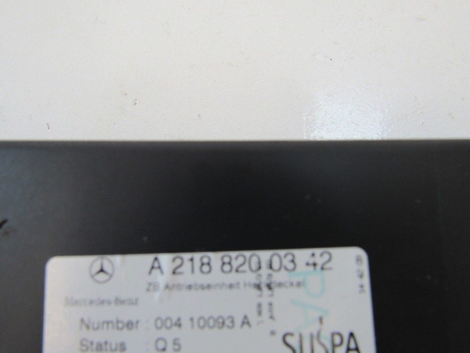 Mercedes W212 E63 E550 motor, trunk pull down 2188200342 | eBay