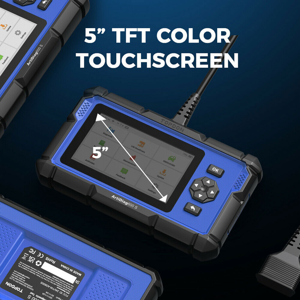 TOPDON Artidiag600S OBD2 Scanner Engine ABS TPMS SRS SAS EPB Car ...