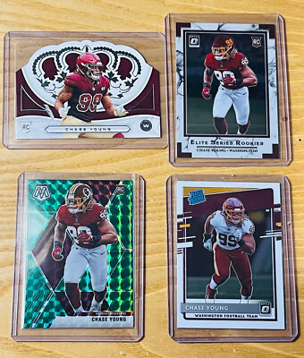 2020 Mosaic + Optic Chase Young 4 Rookie Card Bundle - All Mint RCs! | eBay