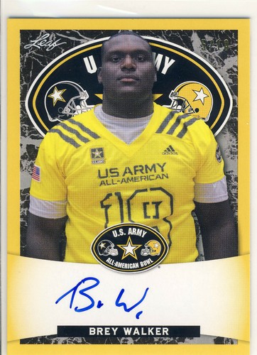 BREY WALKER 2018 Leaf Army All American TOUR /10 AUTO OKLAHOMA | eBay