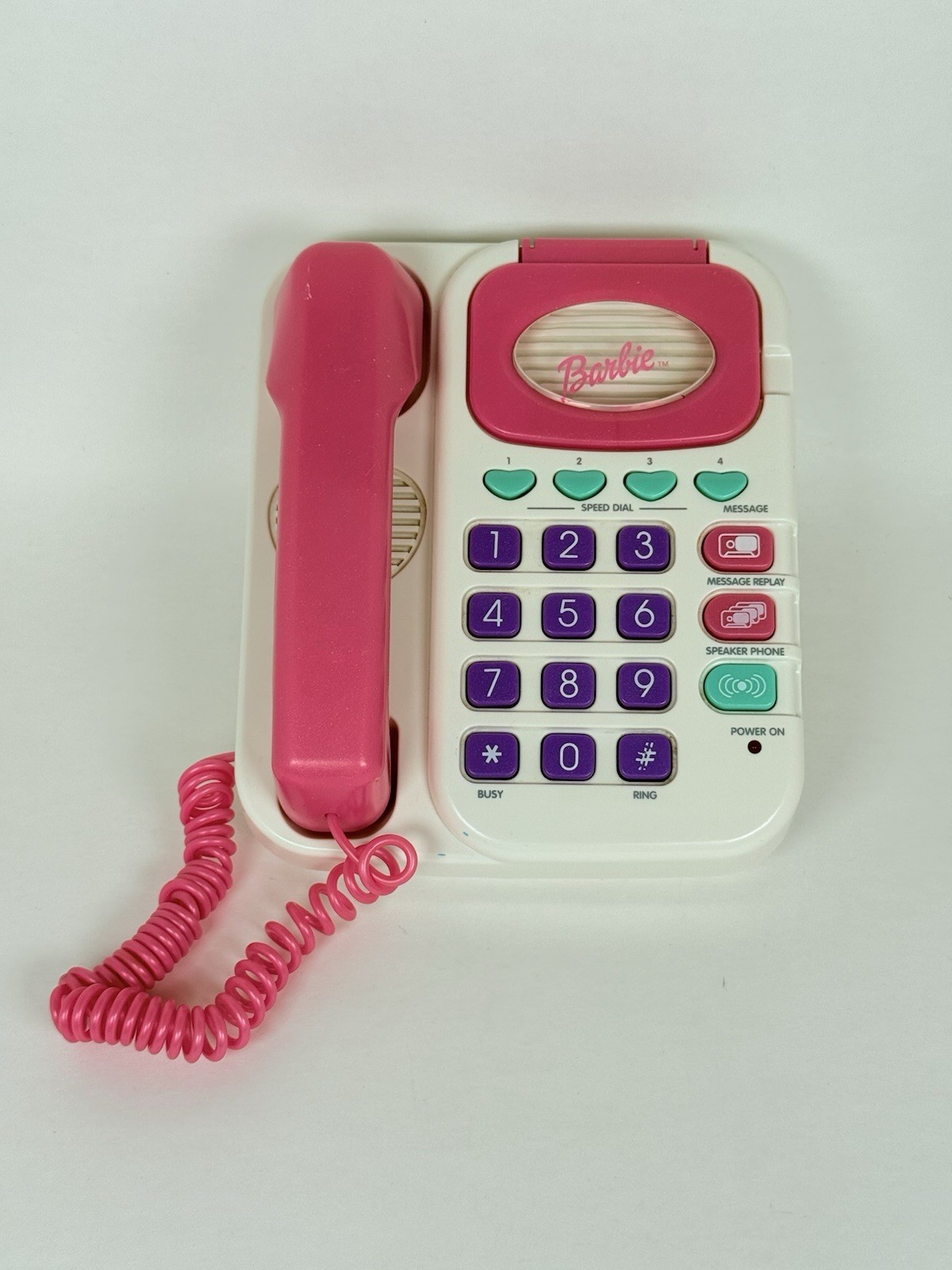 Barbie Super Talking Phone Answering Machine 1996 Tested And Working ...