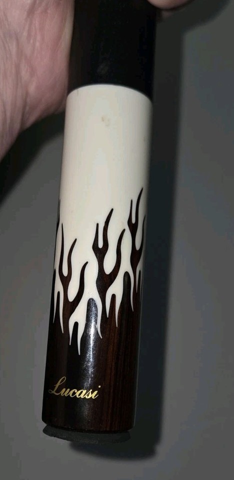 Vintage Beautiful Wood grained flame Lucasi #508 pool Stick Very good ...