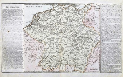 Deutschland Germany Deutsches Reich Karte map Kupferstich engraving ...