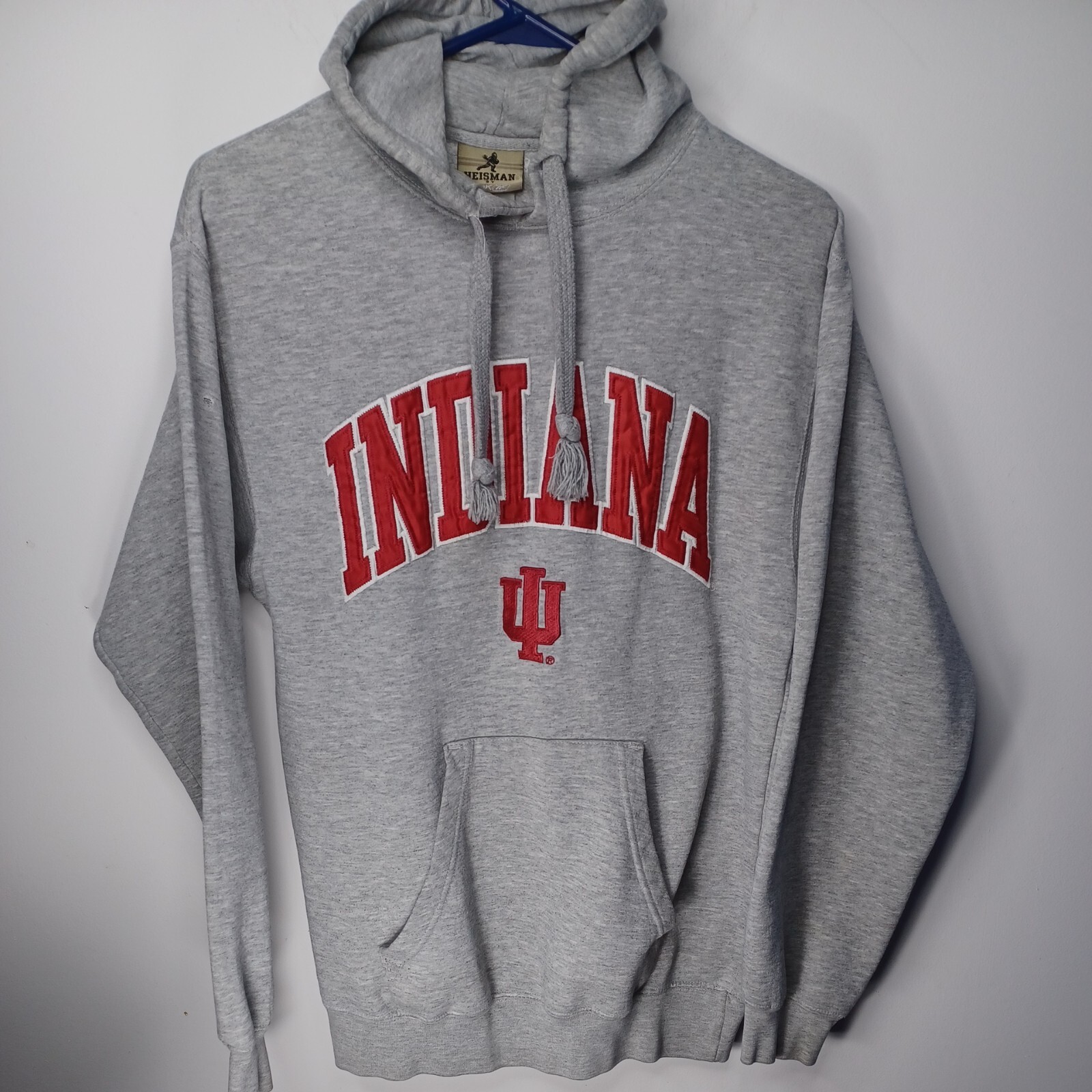 Reebok Heisman University of Indiana Gray Pullover Hoodie Sweatshirt ...