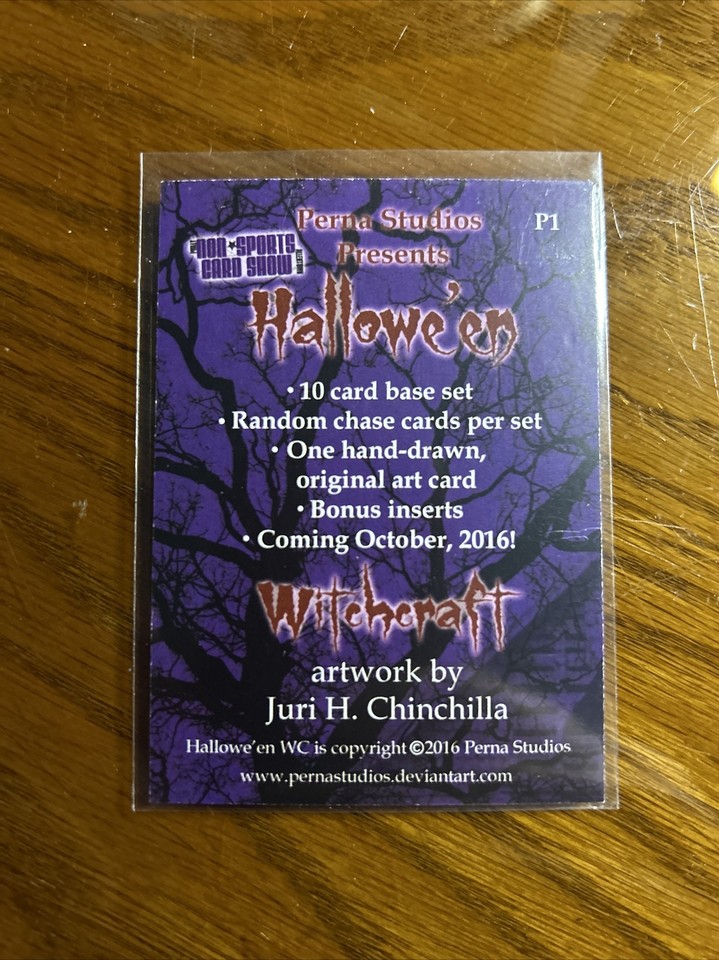 WITCHCRAFT HALLOWEEN PHILLY NON-SPORTS SHOW PROMO CARD P1 | eBay