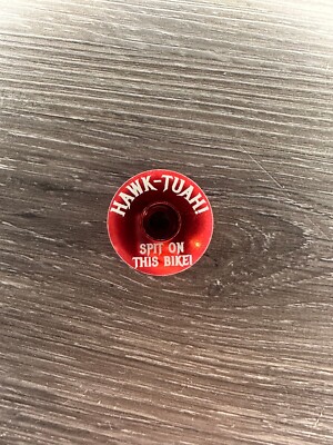 Hawk Tuah Spit On This Bike Stem Top Cap 1 1/8" Red | eBay