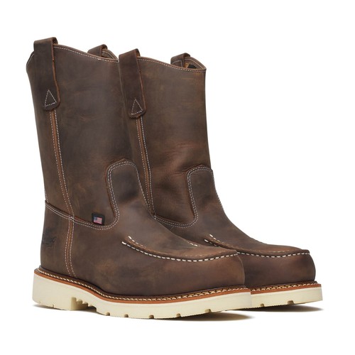 Thorogood 804-3311 – 11″ Trail Crazy Horse Safety Toe – Moc Toe Pull On ...