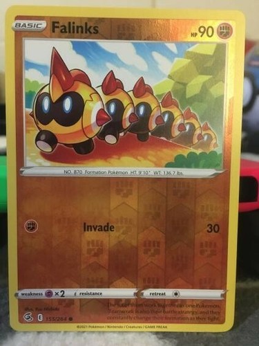 Pokemon Fusion Strike Falinks Reverse Holo 155/264 | eBay Australia