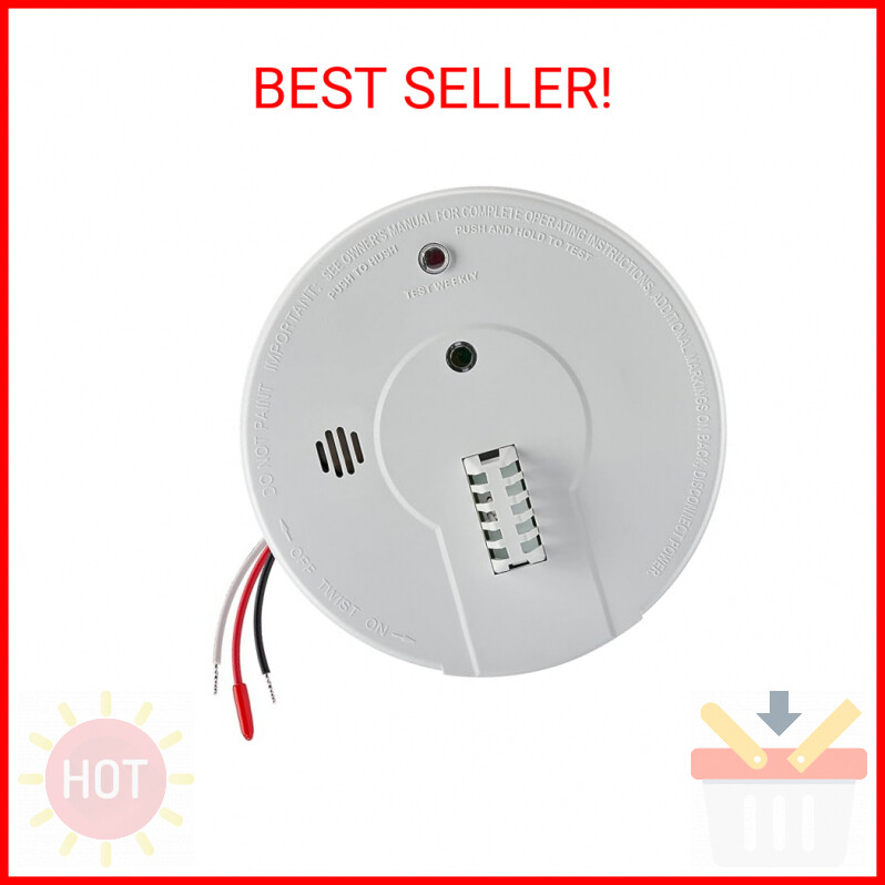 Kidde Heat Detector, Hardwired with Battery Backup & 2 LEDs ...