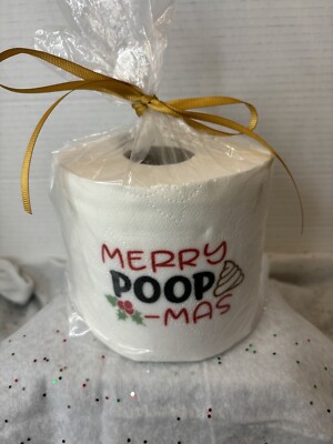 Toilet Paper Gag Gift, White Elephant, Christmas - Merry Poop-mas | eBay