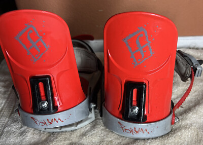 FORUM ATF Snowboard Bindings Red All Terrain Freestyle Peter Line Fear ...