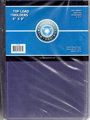 COLLECT SAVE PROTECT CSP 25 TOP LOAD HOLDERS 6" X 9" TL6090 NEW | eBay