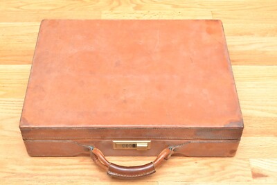 Vintage Hartmann Tan Leather Briefcase Hard Sides Combo Lock | eBay