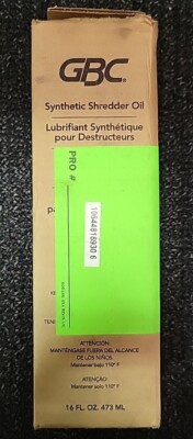 Swingline Gbc 1760049 16 Oz. Synthetic Shredder Oil Bottle New | eBay