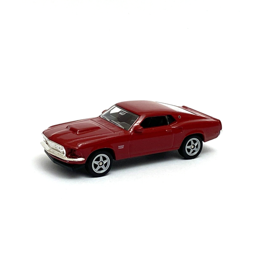 1969 Ford Mustang Boss 429 Maroon Welly 1:60 1:64 Series Scale Toy Car ...