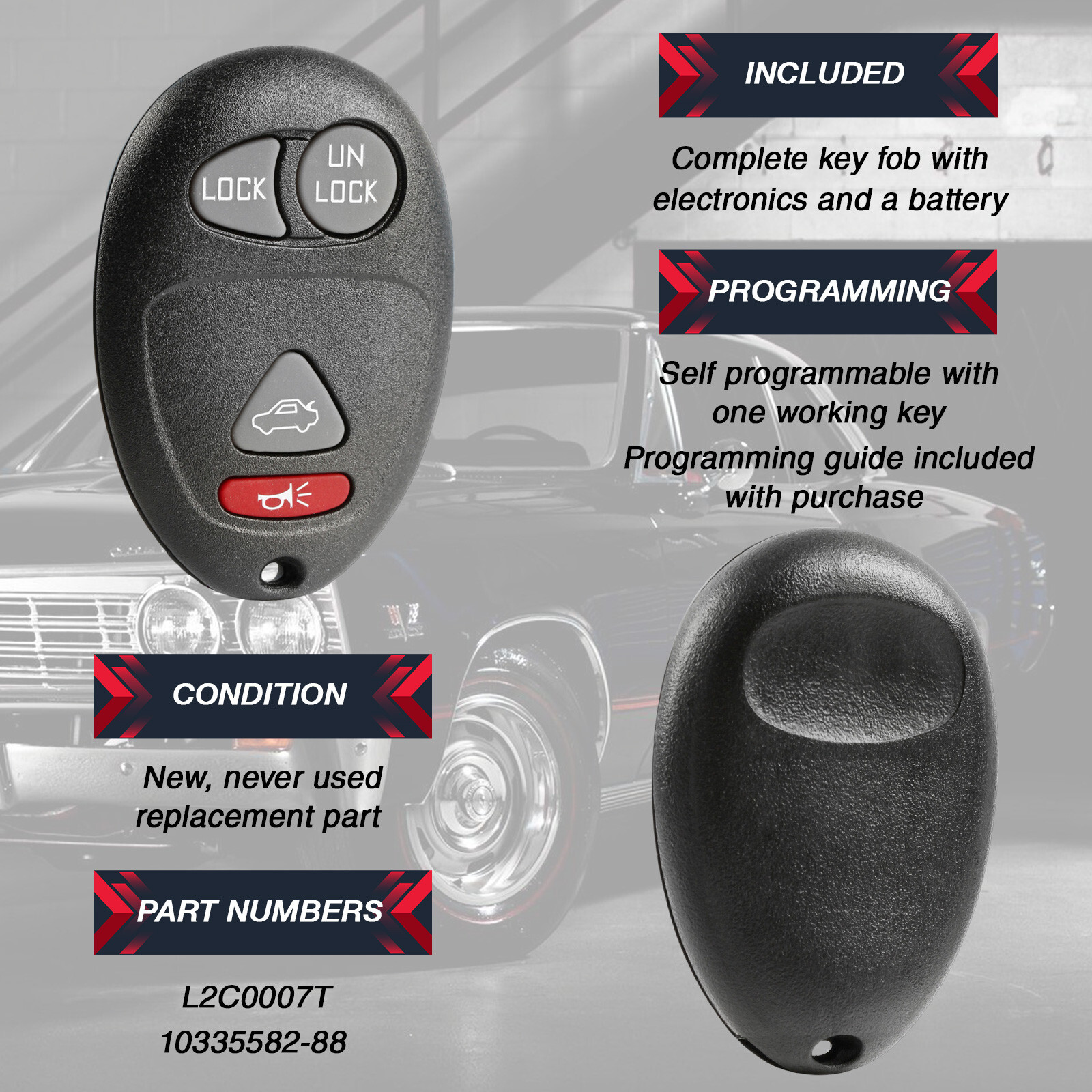 For 2002 2003 2004 2005 2006 2007 Buick Rendezvous Keyless Car Remote ...