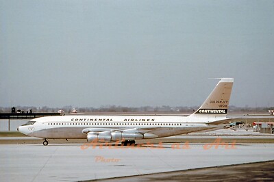 Continental Airlines Boeing 720-024B N57203 in the early 1960s 8"x12 ...