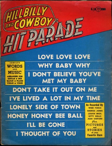 HILLBILLY & COWBOY HIT PARADE Summer 1956 Ray Price Jean Shepard Johnny ...