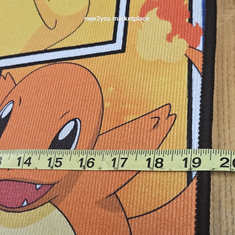 Pokemon rug anime room decor, Pikachu, Mew two, Eevee, Squirtle ...