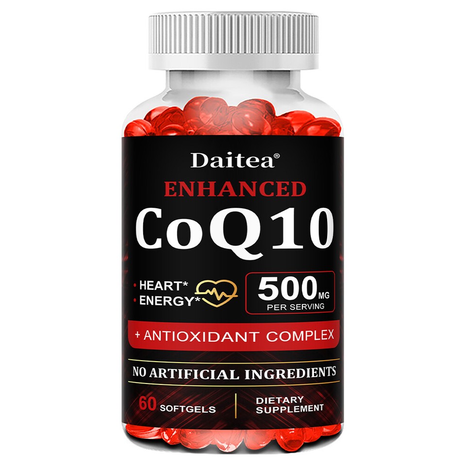 COQ-10 Softgels Energy Support Promotes Brain Lungs Fertility And Heart ...