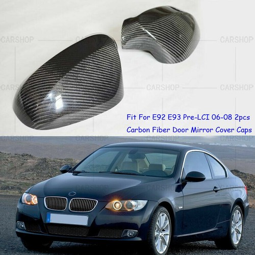 For BMW E92 E93 PRE LCI 335i Coupe 05-08 Real Carbon Fiber Side Mirror ...