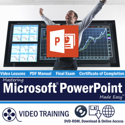 Learn Microsoft POWERPOINT 2013/2010 Training Tutorial DVD-ROM Course 6 ...