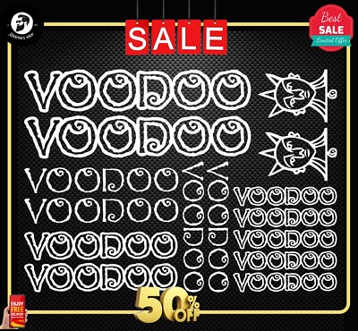 Fits Voodoo Cycles Vinyl Decal Stickers Sheet Bike Frame Cycling ...