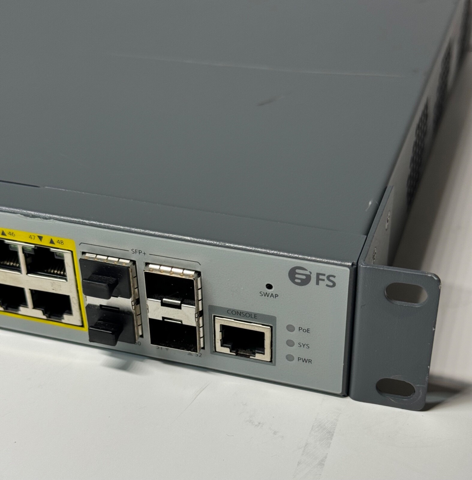 FS S3400-48T4SP 48-Port Gigabit PoE+ Managed Switch with 4 SFP+, 400W W ...