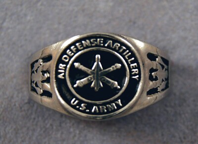 Air Defense Artillery Branch Insignia ring ADA Ring US Army FIRST TO ...