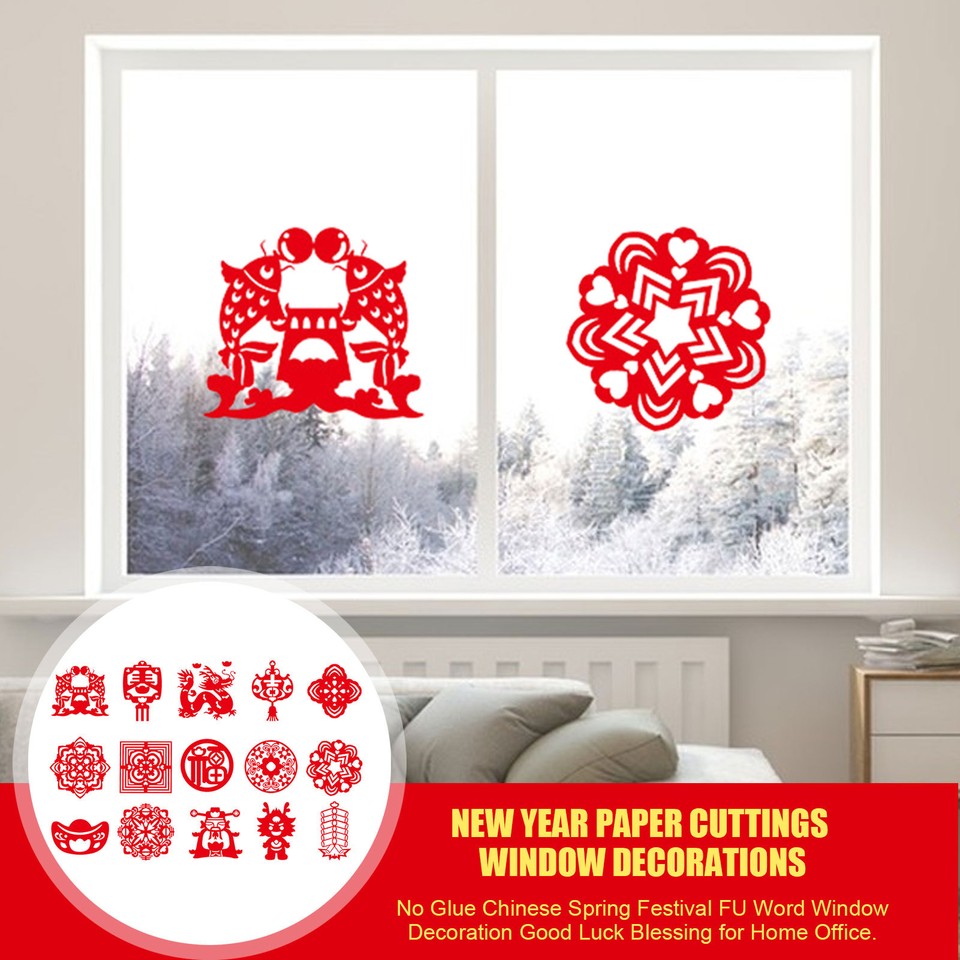 DIY Chinese Paper Cutting Art Kit Spring Festival Paper-Cut Kit for ...