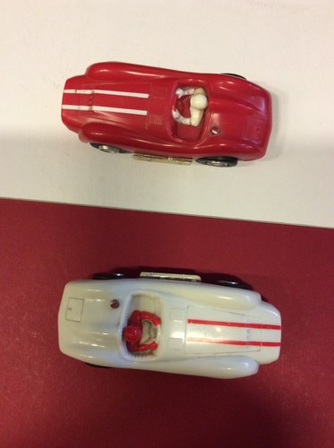 1960's Eldon GT Ferrari 1/32 Scale Slot Racing Cars set of 2, nice ...